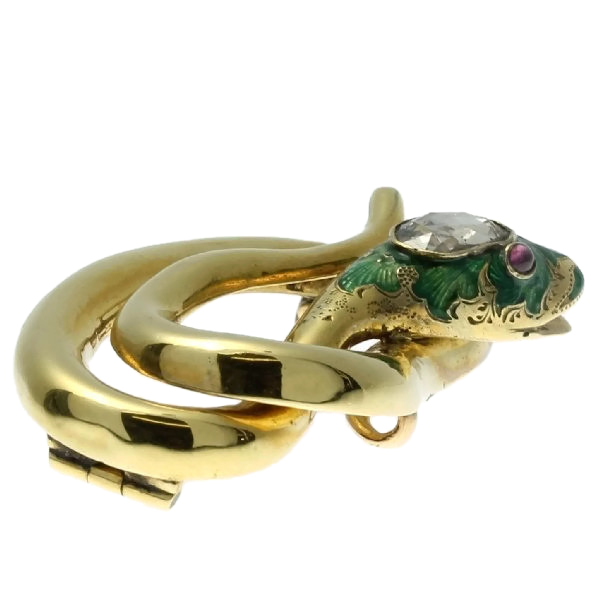 Victorian serpent brooch rose cut diamond, Afbeeldingen door Adin ...