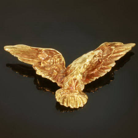 Late Victorian French or Belgian golden eagle pendant, Afbeeldingen ...