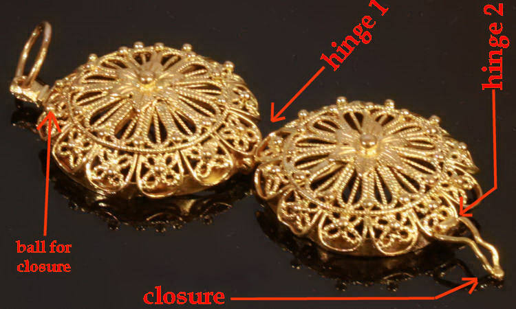 Early Victorian gold pomander pendant with filigree, Images par Adin ...