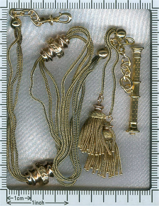 Victorian gold Gentleman chain crafted in France, Afbeeldingen door ...