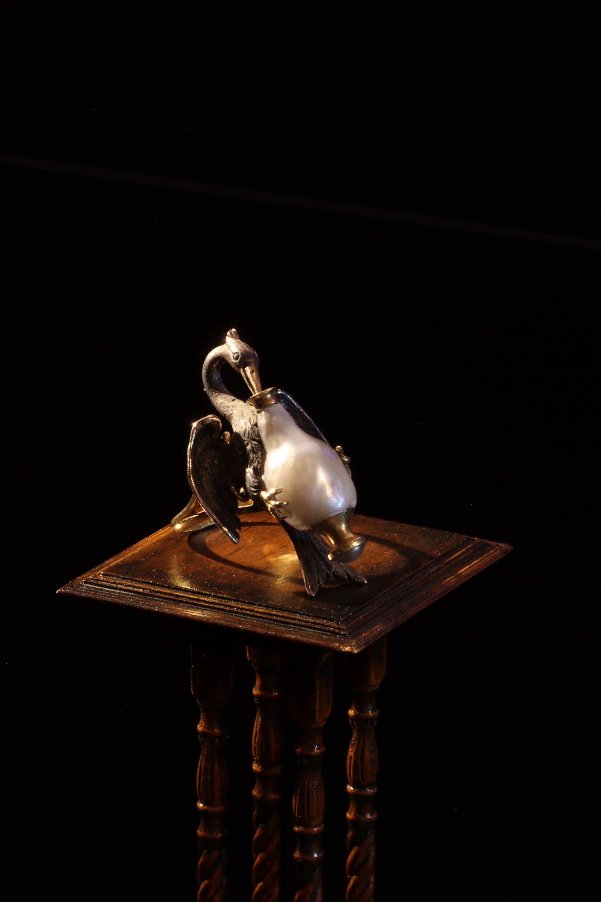 L'Art du Fable: 18K Gold Stork and Pearl Ring from Victorian France ...