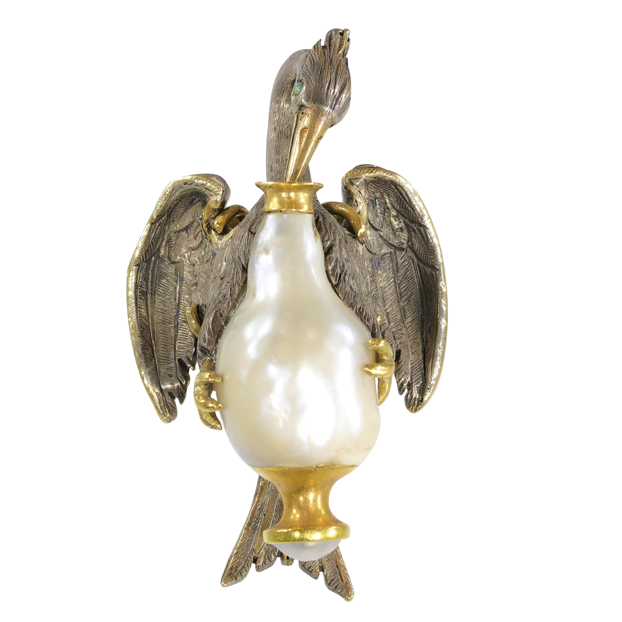 L'Art du Fable: 18K Gold Stork and Pearl Ring from Victorian France ...