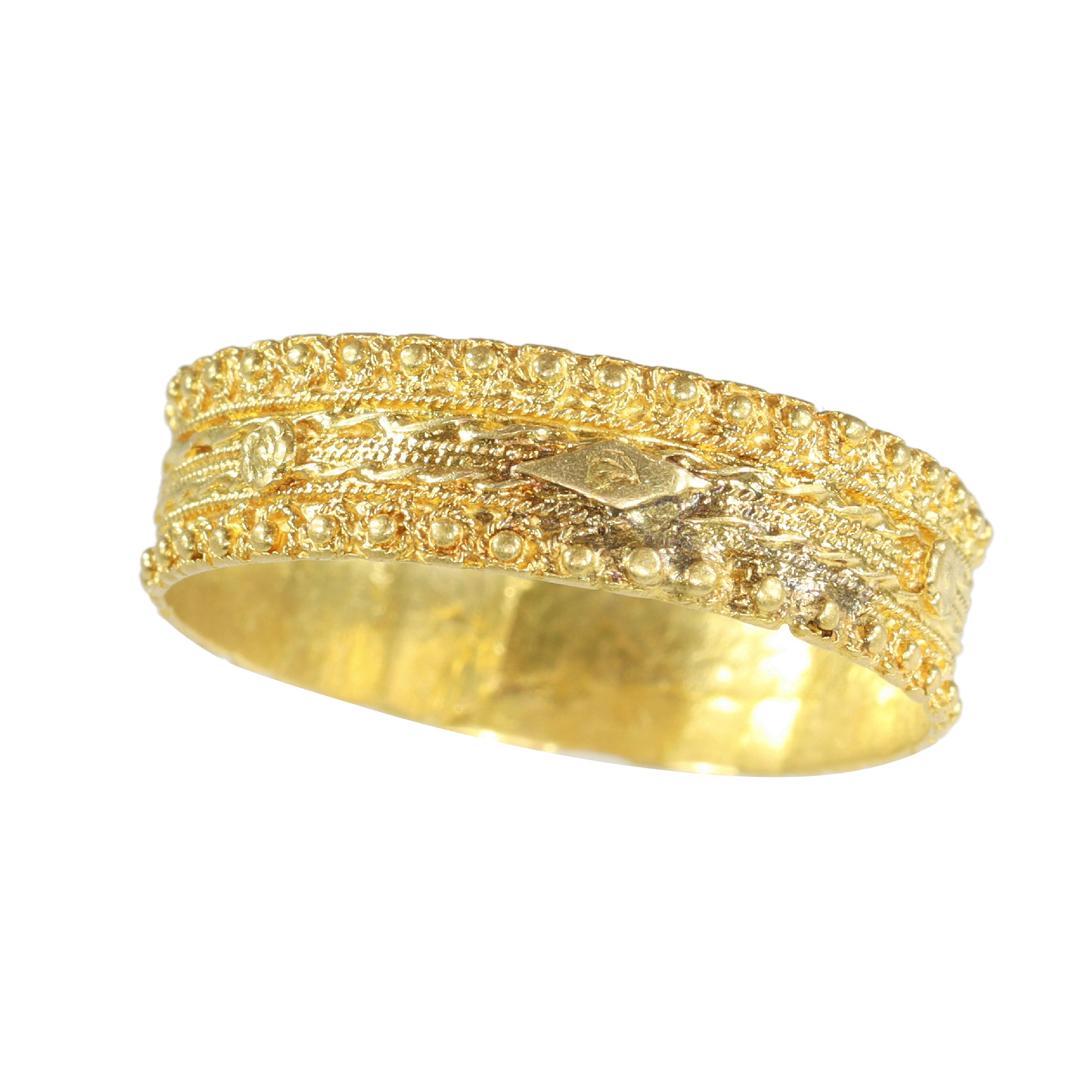 Antique Georgian Wedding Band, Circa 1820 – Classic 18K Gold, A Symbol ...